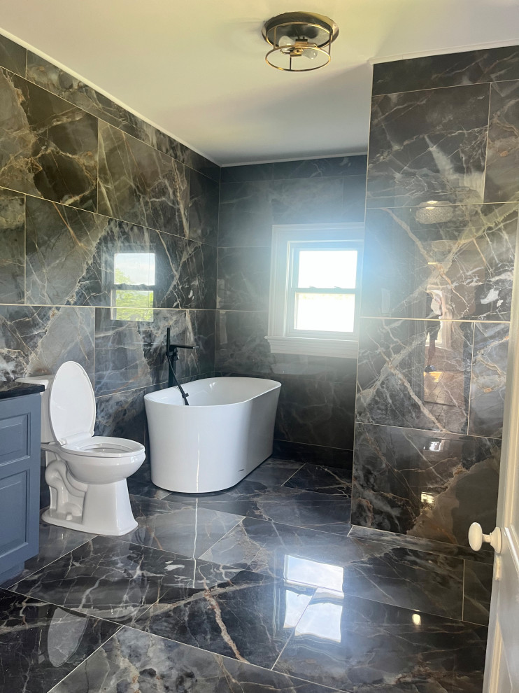 too much marble in the bathroom!