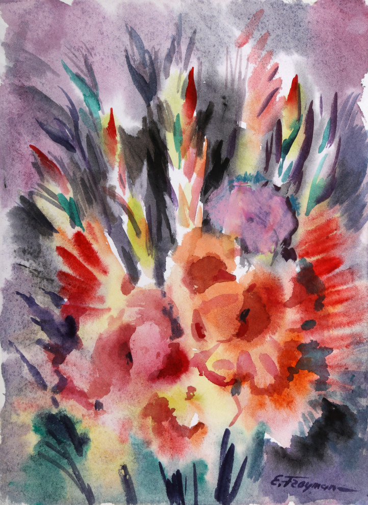 Gladioluses, Erik Freyman, 15x11 - Contemporary - Paintings - by ...