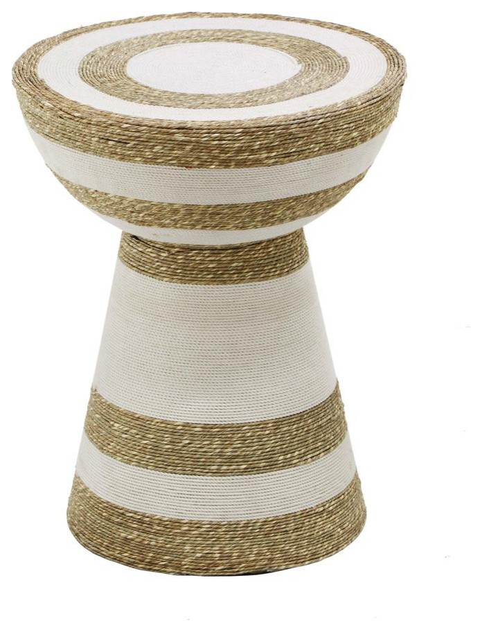 Wren Striped Side Table - Contemporary - Accent Chests And Cabinets ...