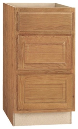 Drawer Base Cabinet, White, 18" - Transitional - Kitchen Cabinetry - by ...