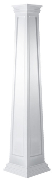 Endura-Craft Craftsman Classic, Square Tapered, Recessed Panel Column ...