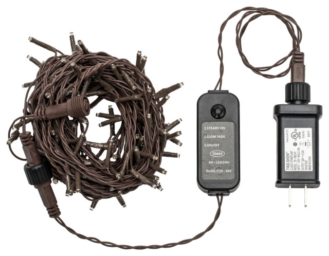 144Lt Wmwht 2F Spider Set, 24' Long - Contemporary - Holiday Lighting ...