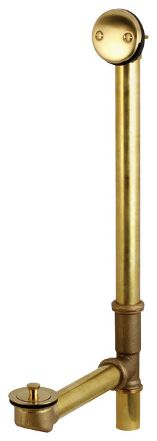 DLL3187 18" Tub Waste & Overflow,Lift & Lock Drain, 20 Gauge, Brushed ...