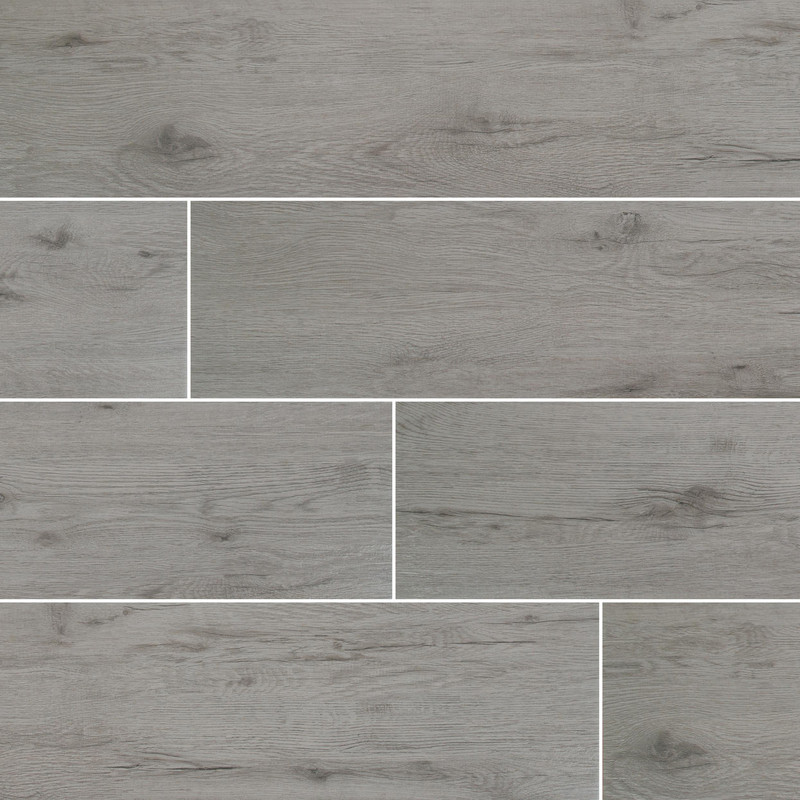 Celeste Grayseas 8x40 Wood Look Ceramic Tile - Traditional - Wall And ...