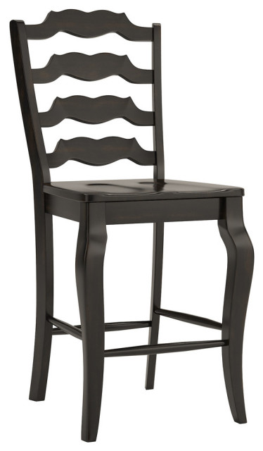 Arbor Hill French Ladder Back Counter Chair, Set of 2 - French Country ...
