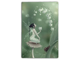 Lily of the Valley, Classic Metal Sign - Contemporary - Metal Wall Art ...