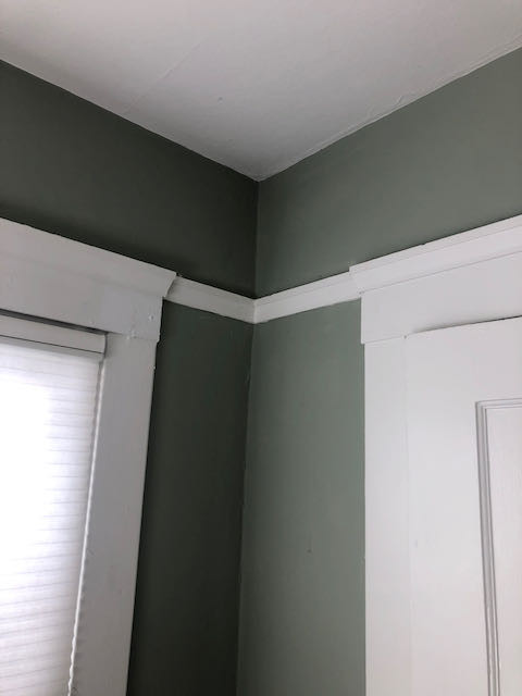 How to paint above "dropped" crown molding | Houzz Forum