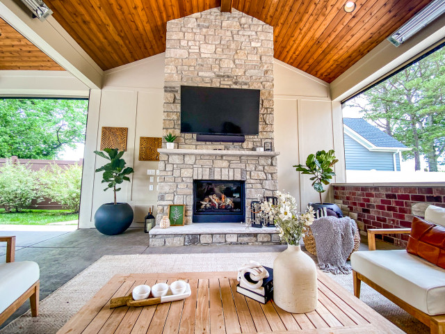 Outdoor Kitchen And Pool House Fireplace Outdoor Kitchen Pool Photos,