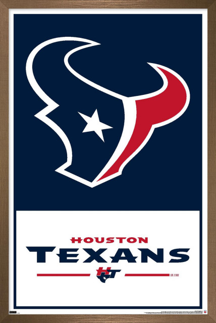 NFL Houston Texans - Logo 21, 22.375" x 34" - Contemporary - Prints And ...