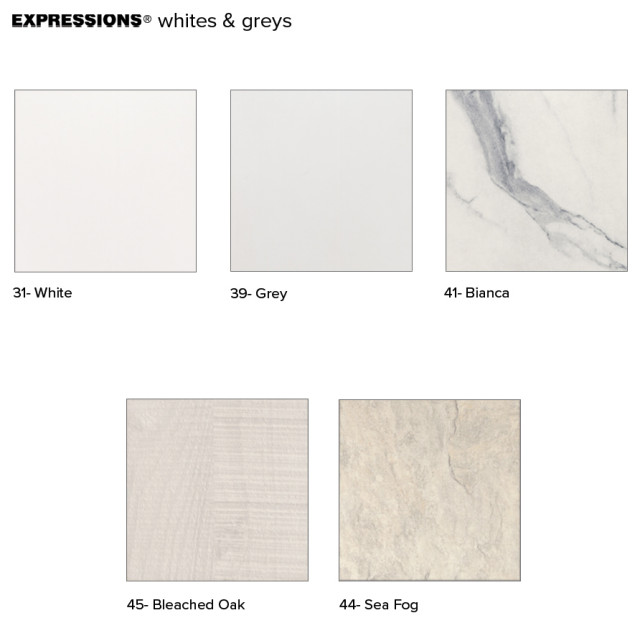 Transolid Expressions Shower Swatch Kit, White/Gray - Transitional ...