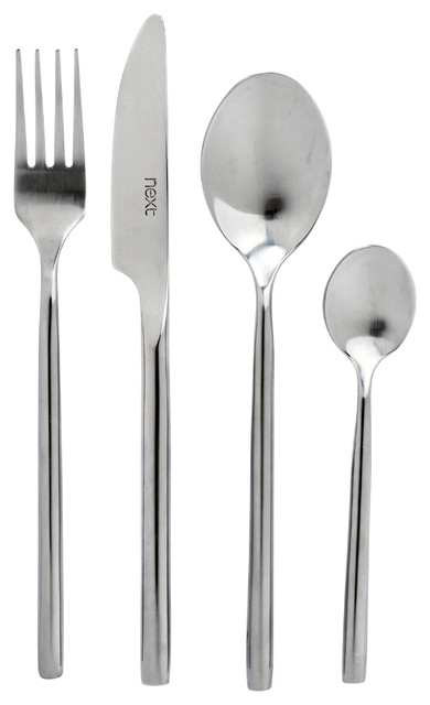 16 Piece Bistro Cutlery Set - Traditional - Cutlery Sets - by Next