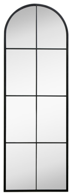 Metal Arch Window Pane Wall Mirror - Transitional - Wall Mirrors - by ...
