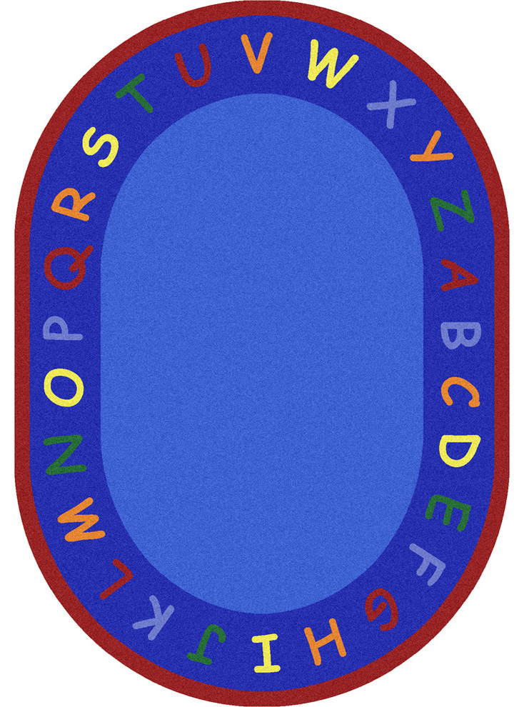 Kid Essentials, Early Childhood New Beginnings Rug, 7'8" x 10'9" Oval ...