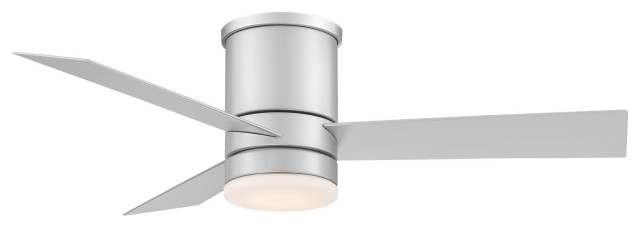 Axis 3-Blade Smart Flush Mount Ceiling Fan 44" Titanium, 3000K LED Kit ...