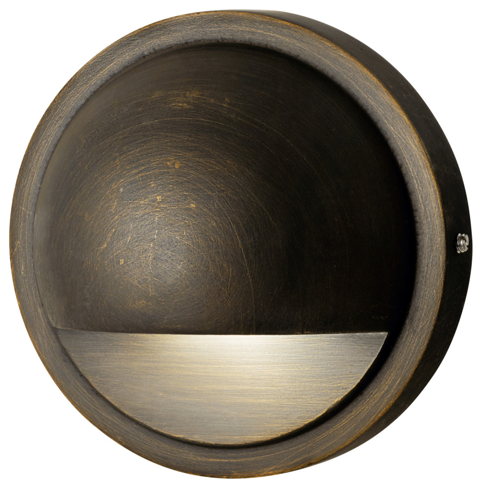 Centennial Brass 2700K Half-Moon LED Deck Light - Transitional - Deck ...
