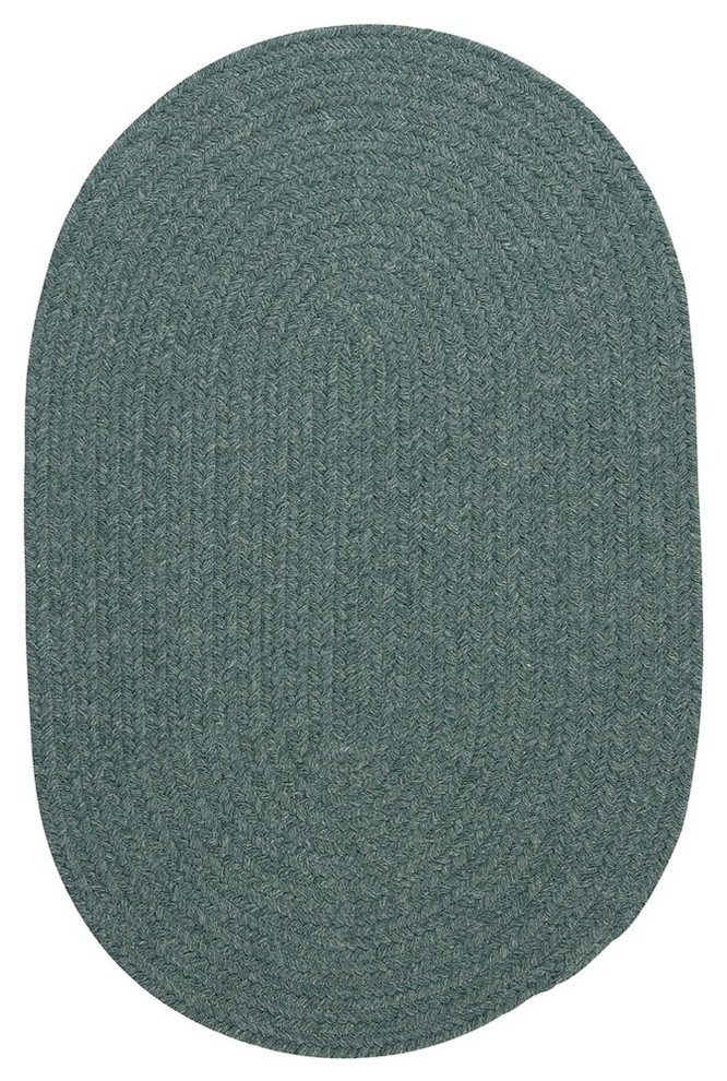 Colonial Mills Bristol WL27 Teal Traditional Area Rug, 2'x6' Oval ...