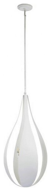 6 Light Pendant In Modern Style-36 Inches Tall and 16 Inches Wide-White ...