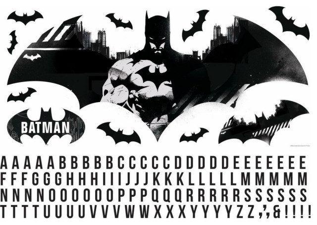 Batman Emblems Headboard Peel and Stick Giant Wall Decals ...