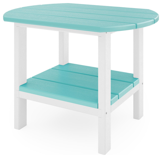 Outdoor Oval Side Table - Beach Style - Outdoor Side Tables - by ...