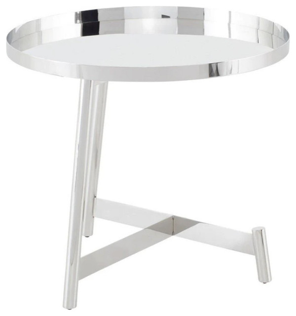 Jovi Silver Side Table - Midcentury - Side Tables And End Tables - by ...