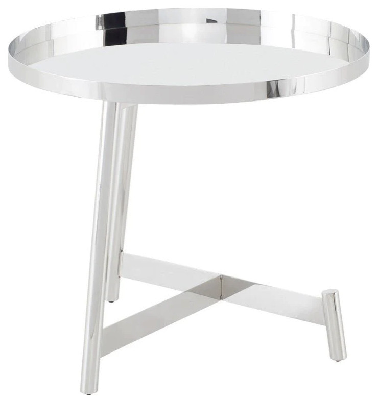Jovi Silver Side Table - Midcentury - Side Tables And End Tables - by ...