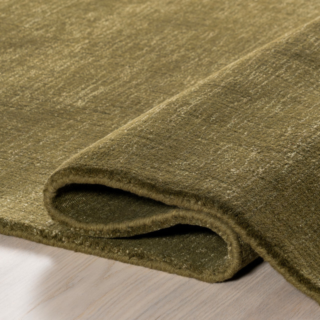 Arvin Olano x RugsUSA Arrel Speckled Wool-Blend Rug, 4' Round ...