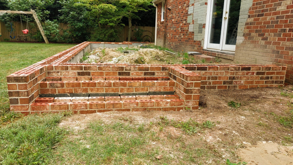 Foundation, Brick Skirt & 2 Sets of Steps - Exterior - Other - by Boyd ...