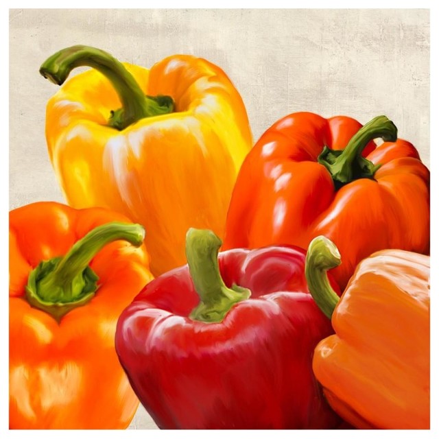 "Peppers" Digital Paper Print by Remo Barbieri, 20"x20", 26"x26 ...