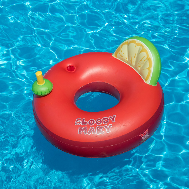 Inflatable Red and Green Swimming Pool Ring Float 41-Inch - Modern ...