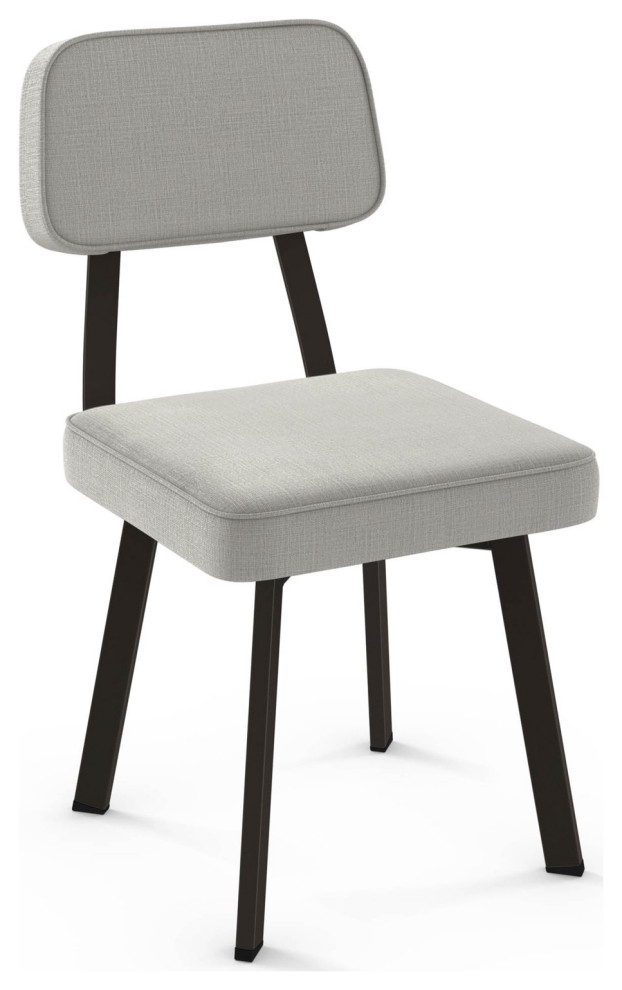 Dining Chair, Square Seat & Padded Open Back - Transitional - Dining ...