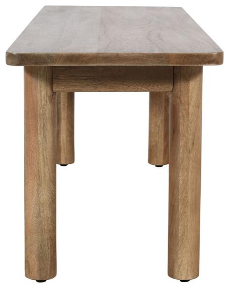 50 Rustic Solid Wood Dining Bench - Transitional - Dining Benches - by ...