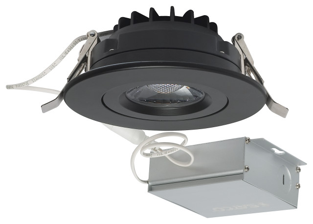 12 Watt LED Downlight - Gimbaled - 4 in. - 120 Volt - Round - Remote ...