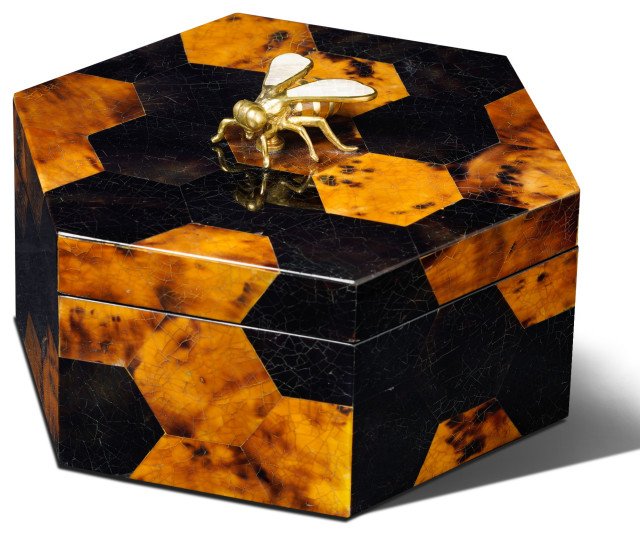 Honeycomb Penshell Box - Contemporary - Decorative Boxes - by Maitland ...