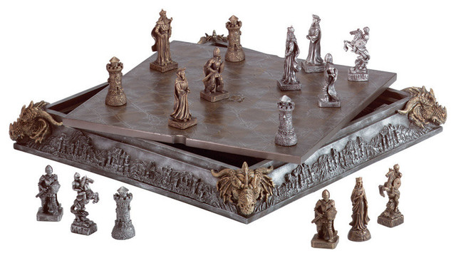 Medieval Chess Set - Traditional - Board Games And Card Games - by Koolekoo