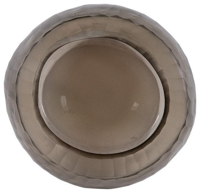 Rhone Smoky Glass Vase Medium - Transitional - Vases - by BoBo ...