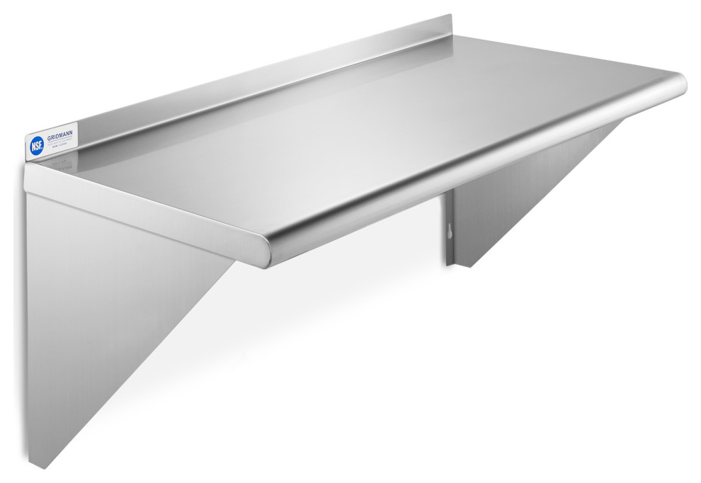 NSF Stainless Steel 12" Deep Commercial Kitchen Wall Mount Restaurant ...
