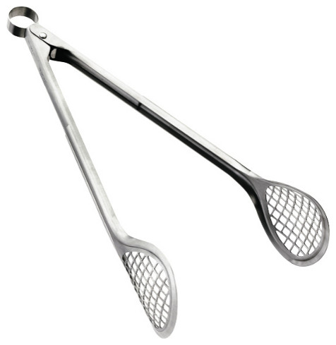 Cuisipro Stainless Steel Wide 12 Inch Grill and Fry Tongs ...