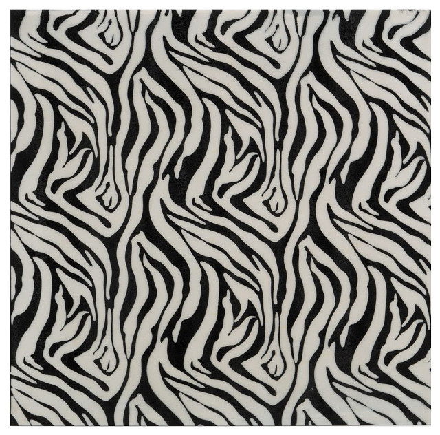 Large Faux Zebra Skin Wall Tile - Contemporary - Wall And Floor Tile ...