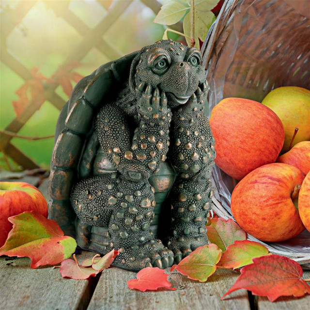 Design Toscano The Thinker Turtle Statue - Eclectic - Garden Statues ...