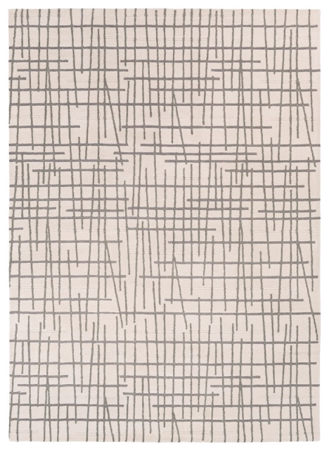 Surya NY-5213 Naya Area Rug, 3'3' x 5'3', Beige/Medium Gray ...