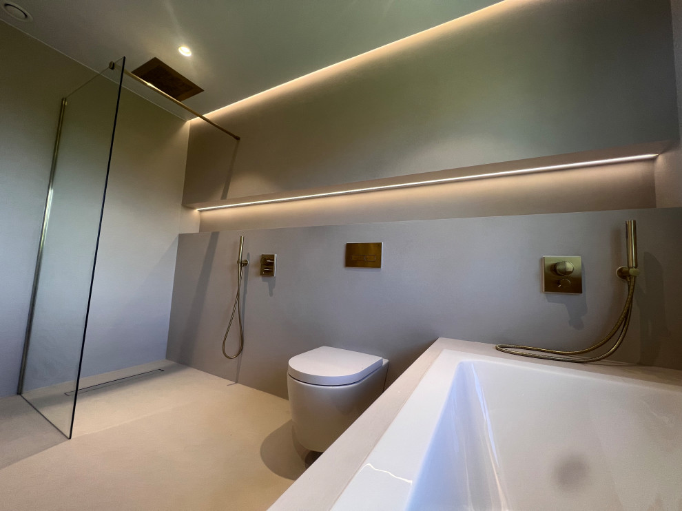 Micro cement - Bathroom & Wc - Bathroom - Hertfordshire - by Render ...