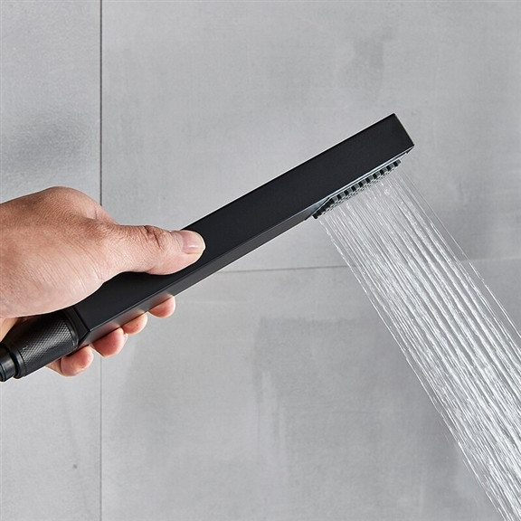 Wall Mount Waterfall Rainfall Shower System With Handheld Shower ...