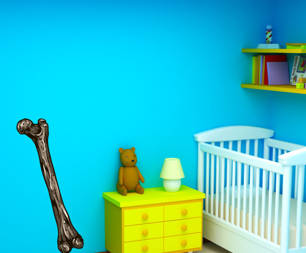 Skeleton Bone Vinyl Wall Decal SkeletonBoneUScolor004, 10 in ...