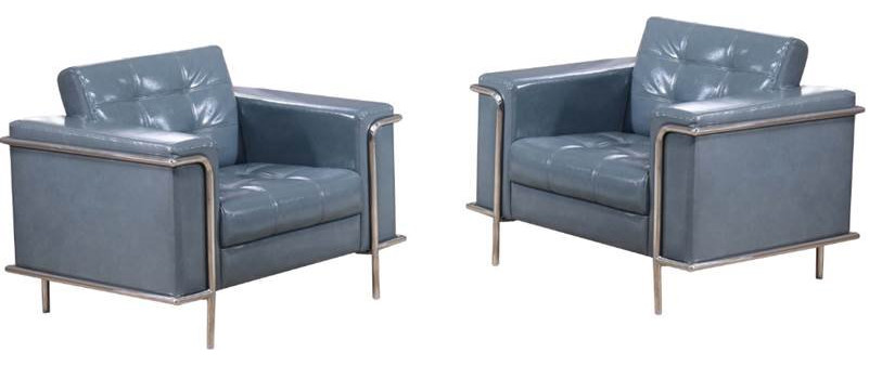 (Set of 2 Reception Chair, Gray - Contemporary - Office Chairs - by ...