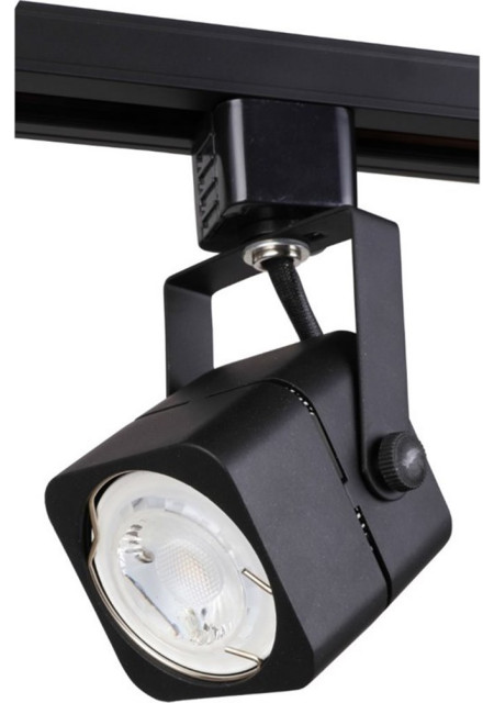 Elitco Lighting Adjustable Metal GU10 Track Head Light in Matte Black ...