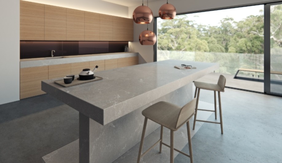 Caesarstone Clamshell 4130 Slab Polished 55" x 120" - Contemporary ...