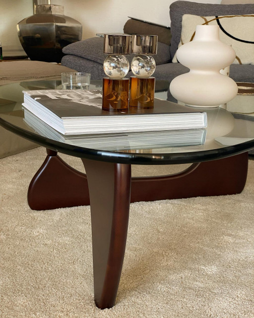 Tables basses design en bois de noyer foncé - Modern - Rennes - by ...