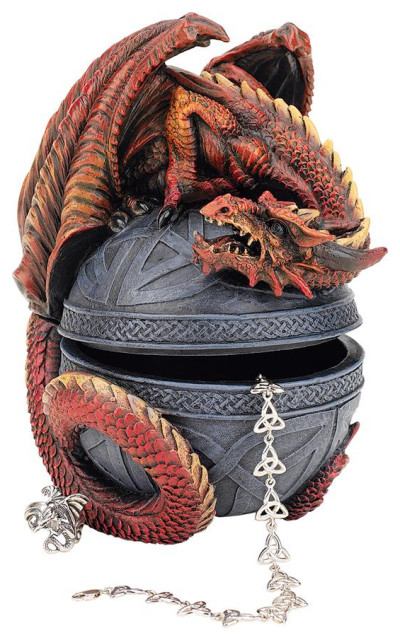 Design Toscano Dragon Protector Celtic Orb Box - Contemporary ...