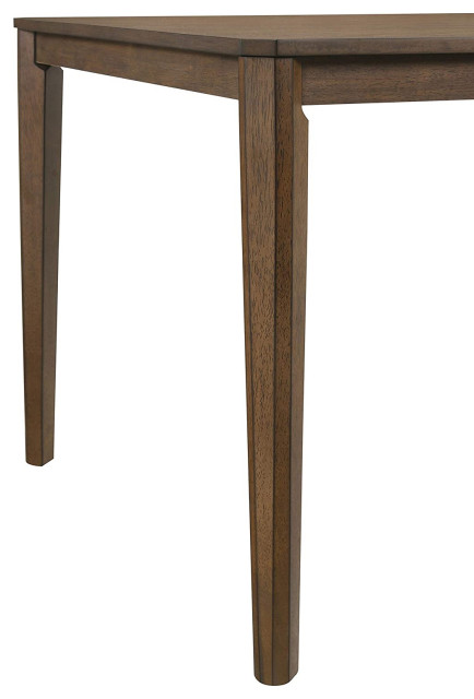 Contemporary Dining Table, Clipped Corner Design With Rectangular Top ...