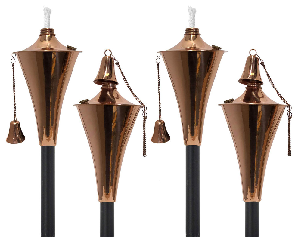 Oahu Tiki Style Torch With Pole and Snuffer - Traditional - Outdoor ...